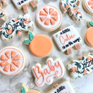 A Little Cutie is on the Way! Baby Shower Cookies! - Etsy