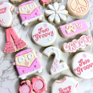 GROOVY Retro Cookies Birthday or Bach - Etsy