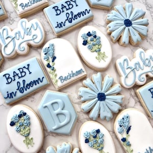Baby in Bloom Shower Cookies - Etsy