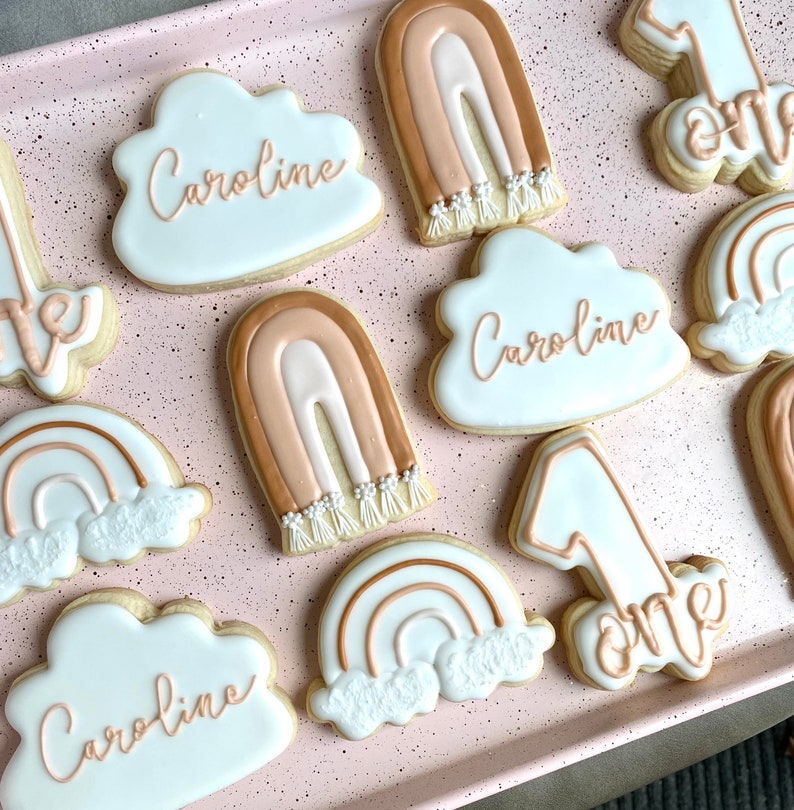 Boho Rainbow Cookies - Etsy