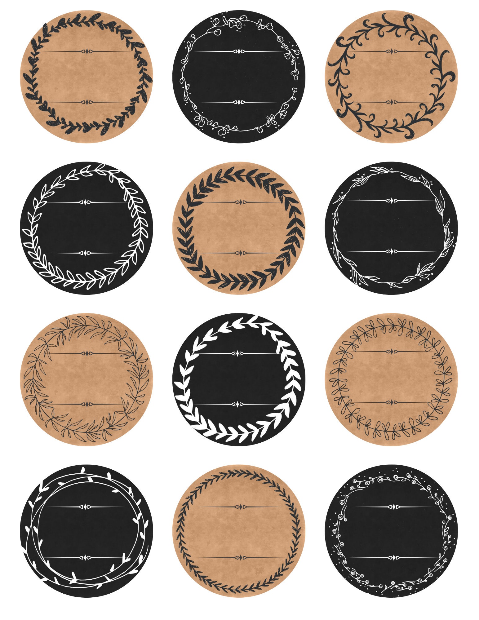 Printable Mason Jar Labels - Etsy