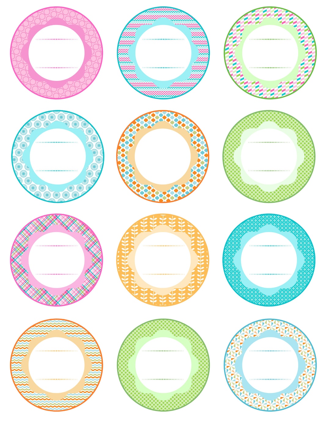 Printable Mason Jar Labels - Etsy