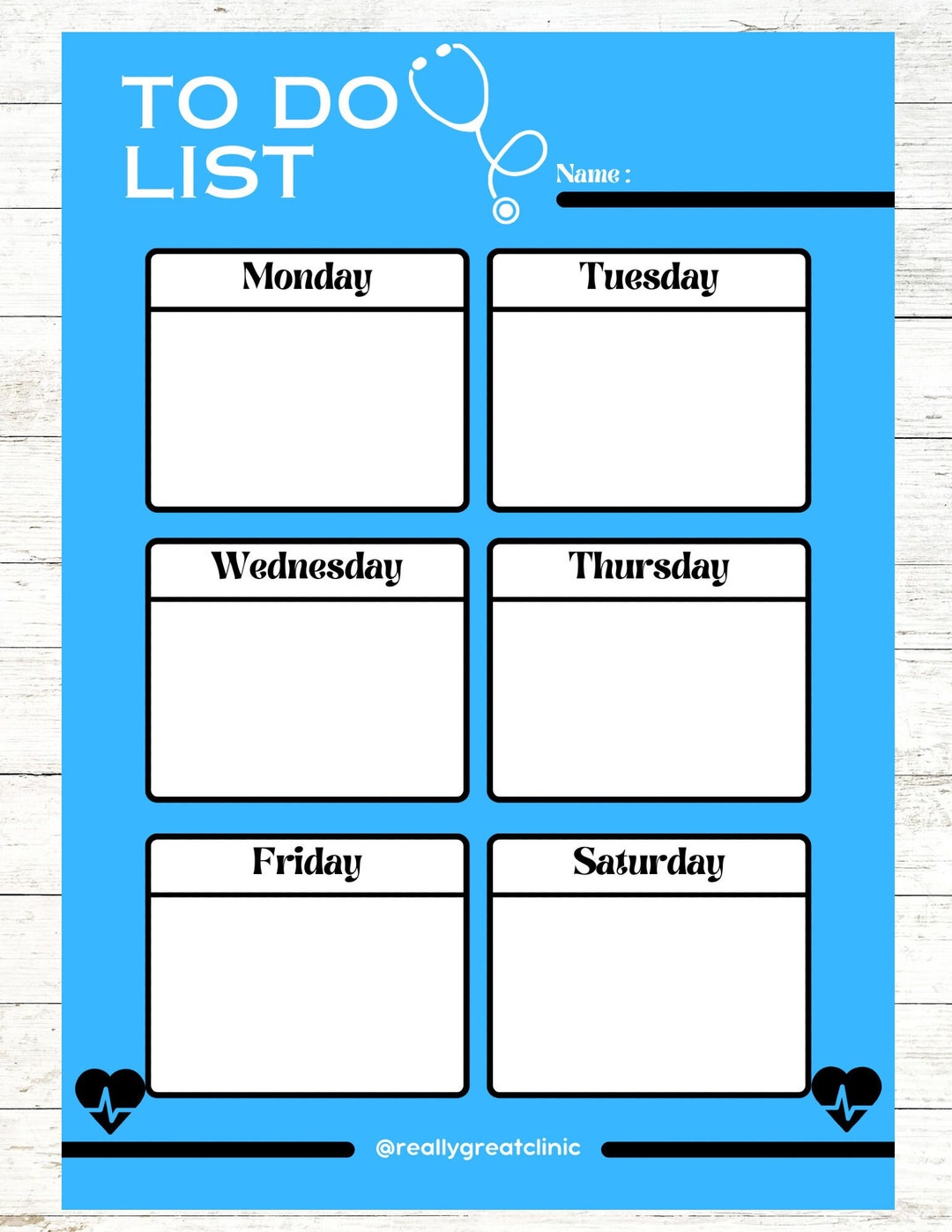 To Do List Medical, Clinic to Do List, Doctor to Do List, Nurse to Do ...