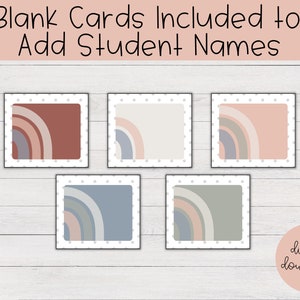 Center Signs | Boho Rainbow Center Signs, Printable Center Posters ...