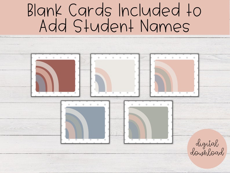 Center Signs Boho Rainbow Center Signs Printable Center - Etsy