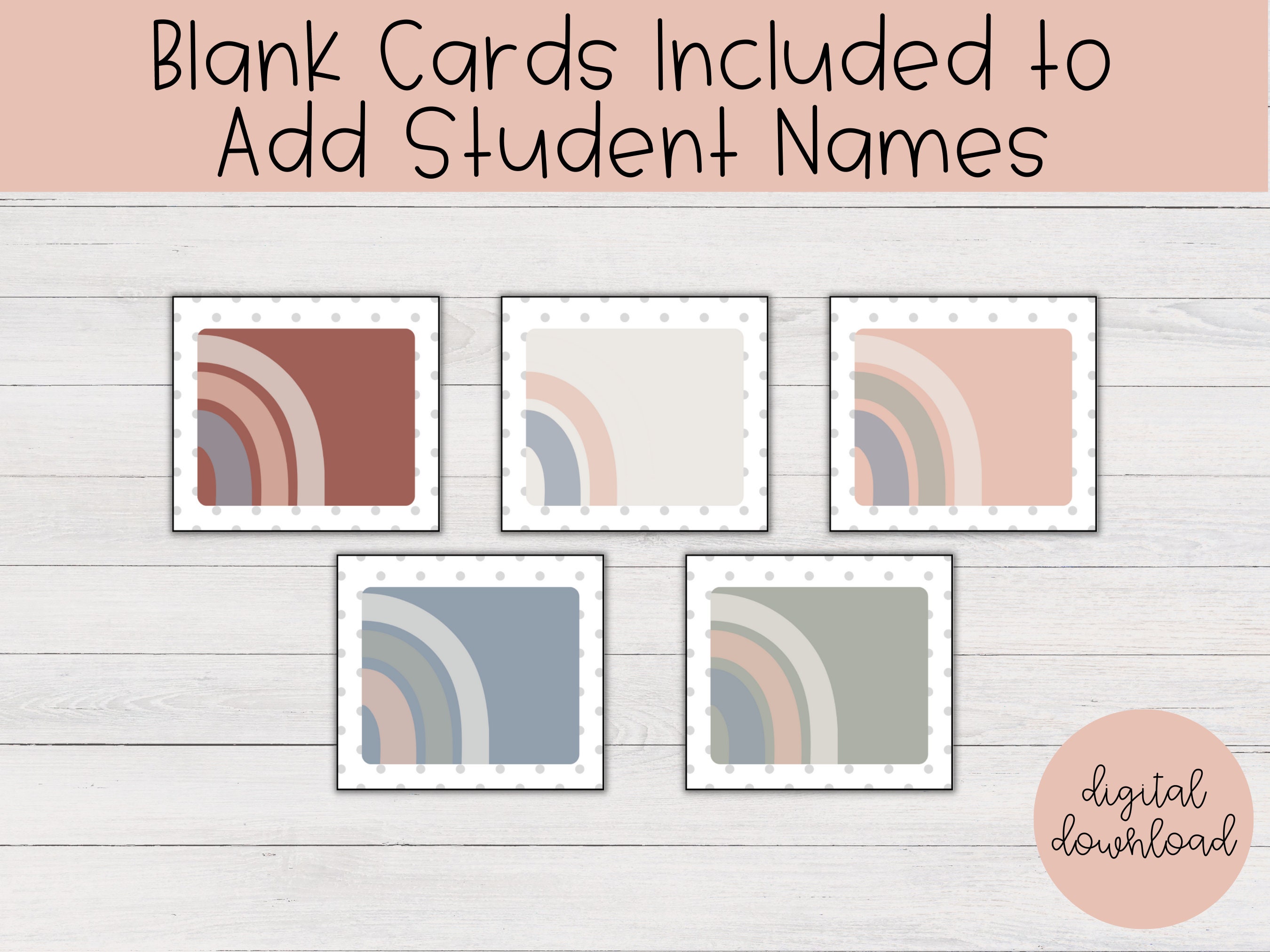 Center Signs | Boho Rainbow Center Signs, Printable Center Posters ...