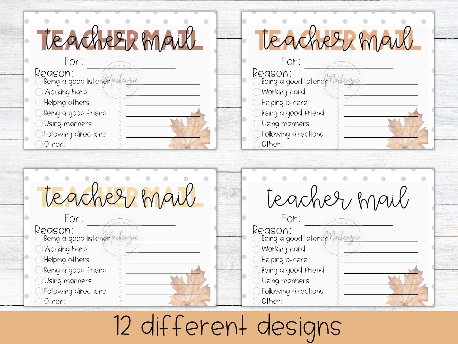 Printable Teacher Mail | Fall, Watercolor, Back to School, Teacher ...