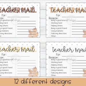 Printable Teacher Mail | Fall, Watercolor, Back to School, Teacher ...