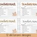 Printable Teacher Mail | Fall, Watercolor, Back to School, Teacher ...