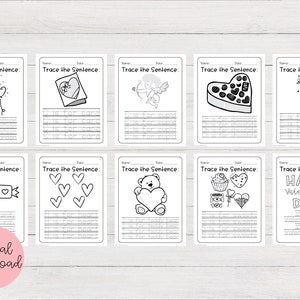 Valentine's Day Worksheet Bundle | Printable Valentines Day Worksheets ...