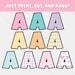 Pastel Rainbow Bulletin Board Letters for Pastel Rainbow Classroom ...
