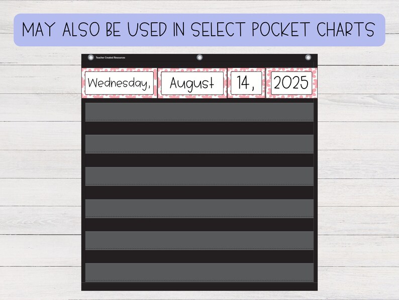 Retro Flip Calendar and Pocket Chart Cards Retro Classroom - Etsy