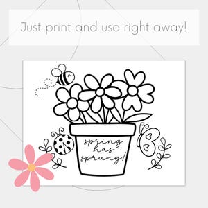 Printable Spring Coloring Pages for Kids or Adults | Groovy Spring ...