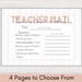 Printable Boho Teacher Mail Neutral Teacher Mail, Back to School ...
