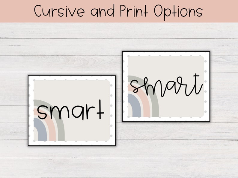 Boho Rainbow Positive Affirmation Posters I Am Statements - Etsy