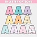 Pastel Rainbow Bulletin Board Letters for Pastel Rainbow Classroom ...