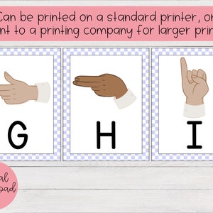 American Sign Language Alphabet Posters | Retro Classroom Decor, ASL ...