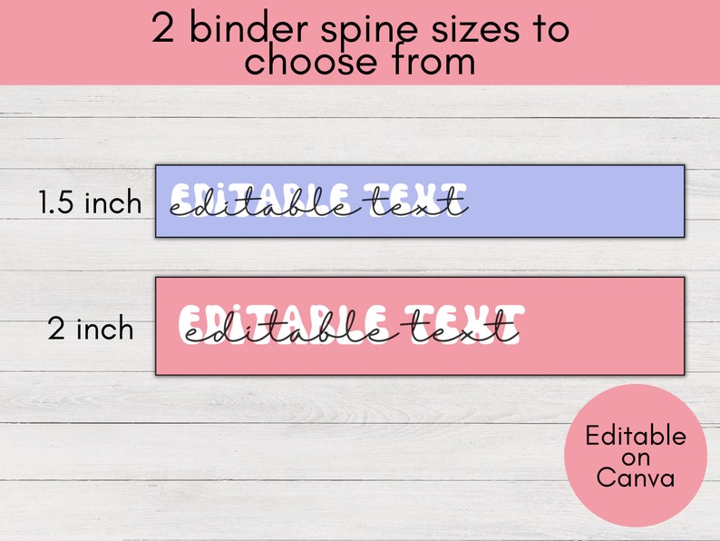 Retro Binder Covers and Spines Editable Binder Covers, Retro Teacher ...