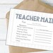 Printable Boho Teacher Mail Neutral Teacher Mail, Back to School ...