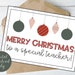 Printable Christmas Cards for Teacher | Teacher Gift, Printable Holiday ...