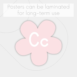Daisy Alphabet Posters for Pastel Classroom Decor, Daisy ABC Signs for ...