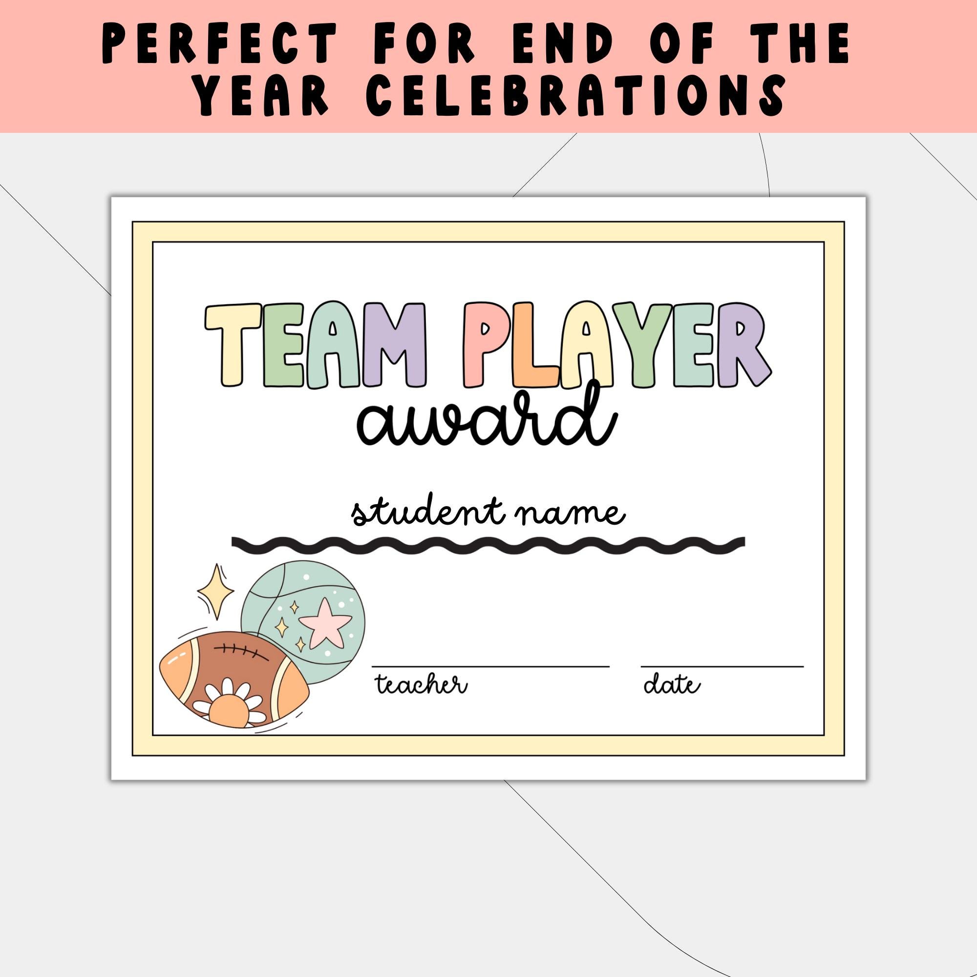 Editable and Printable End of the Year Award Certificates | Fun Student ...