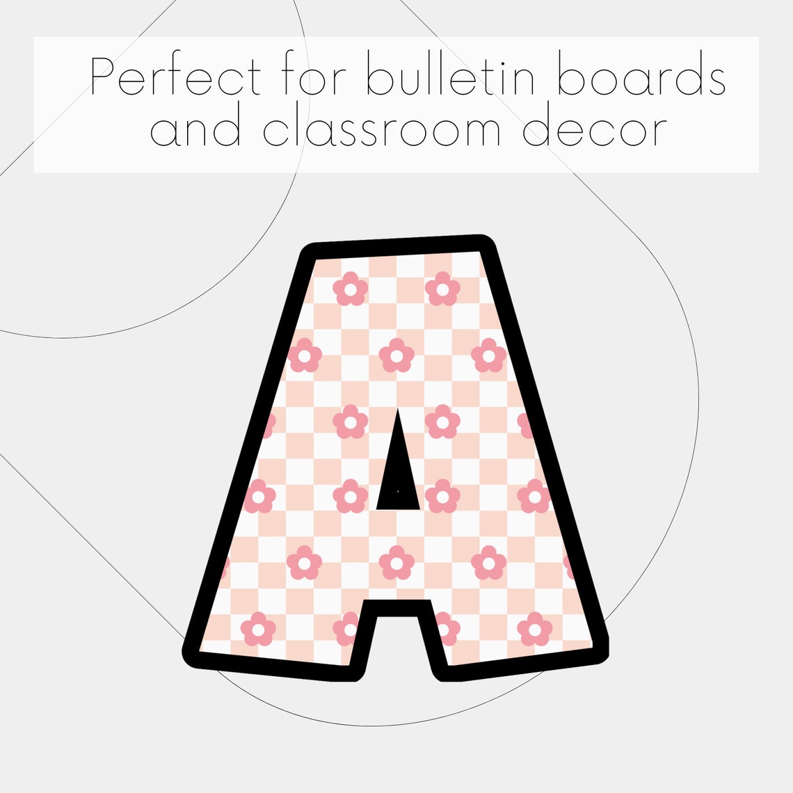 Retro Bulletin Board Letters for Retro Classroom Decor, Groovy Bulletin ...