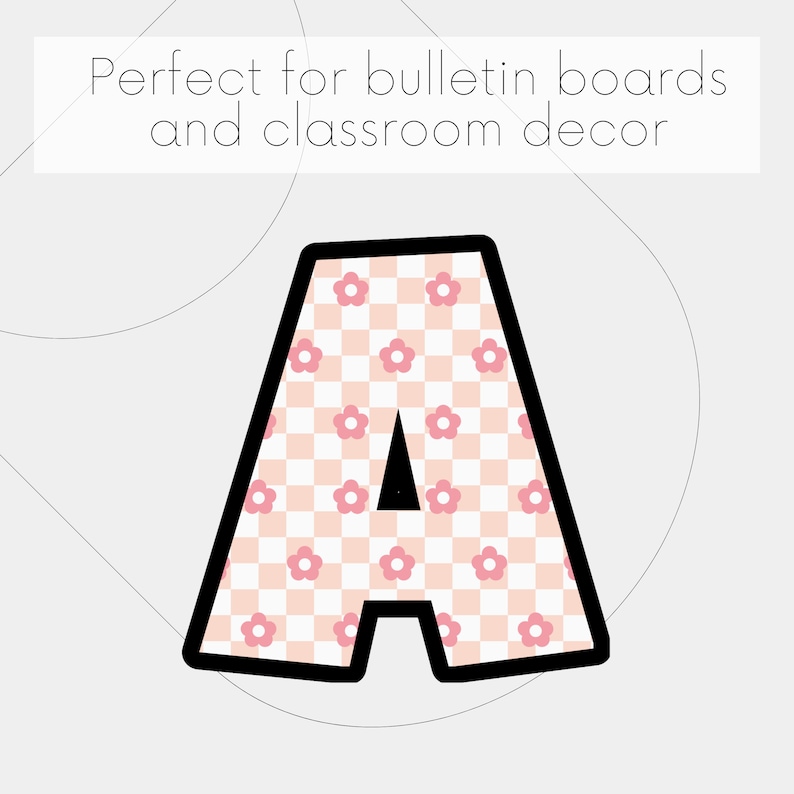 Retro Bulletin Board Letters for Retro Classroom Decor, Groovy Bulletin ...