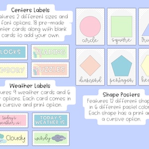 Pastel Rainbow Classroom Decor Bundle | Classroom Posters, Pastel ...