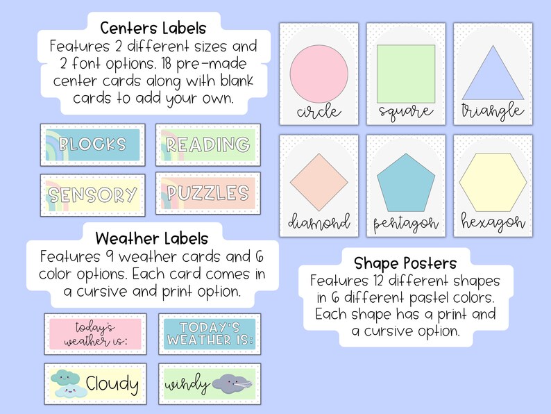 Pastel Rainbow Classroom Decor Bundle | Classroom Posters, Pastel ...