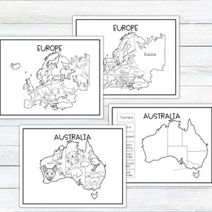 7 Continents Maps and Coloring Sheets | Worksheets, Homeschool ...