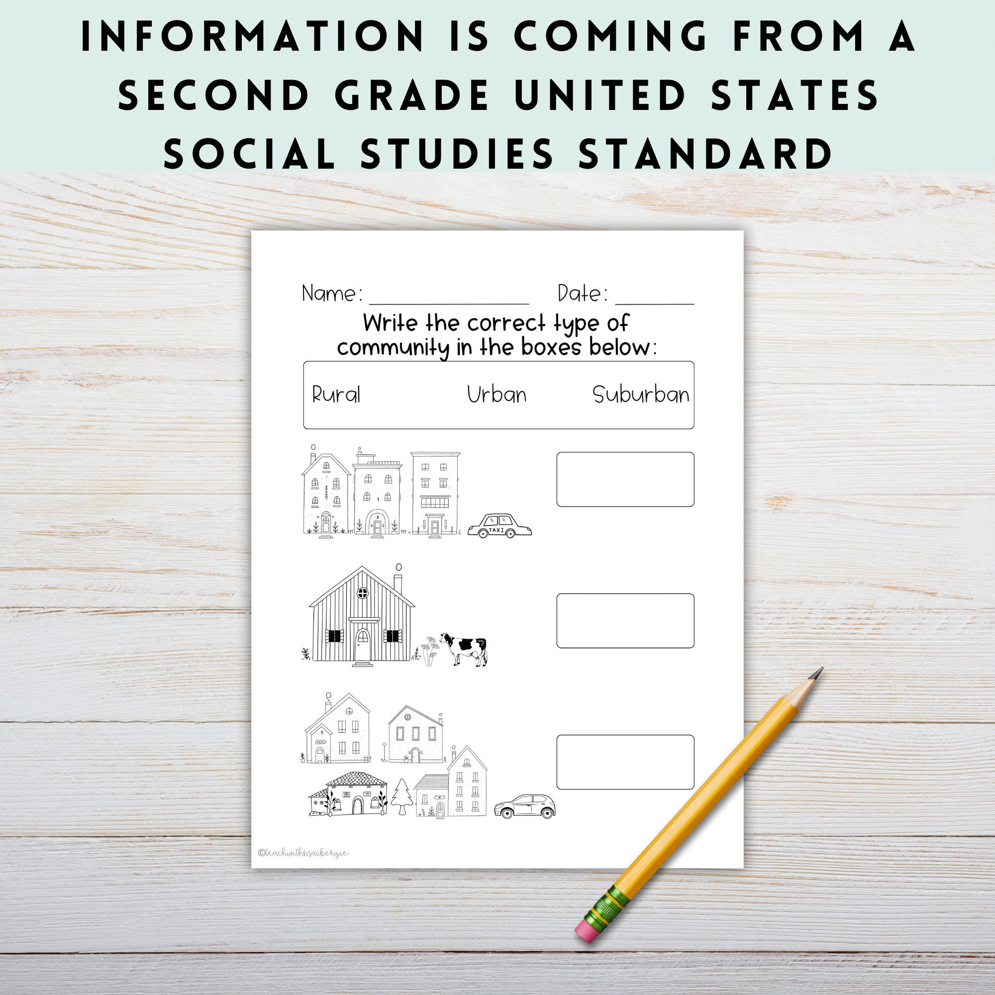 Types of Communities Worksheets Printable Social Studies Worksheet ...