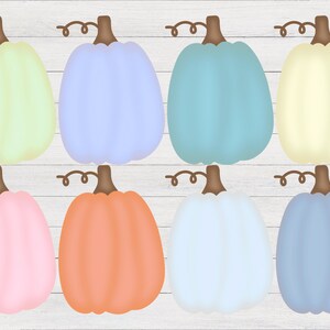 Pastel Rainbow Pumpkin Clipart | Fall Clipart, Thanksgiving Clipart ...