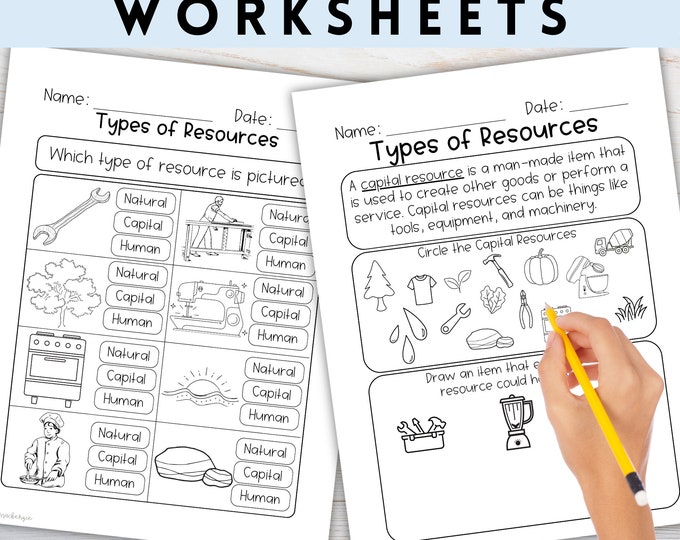 2nd Grade Geography - Natural Resources Worksheets, Social Studies ...