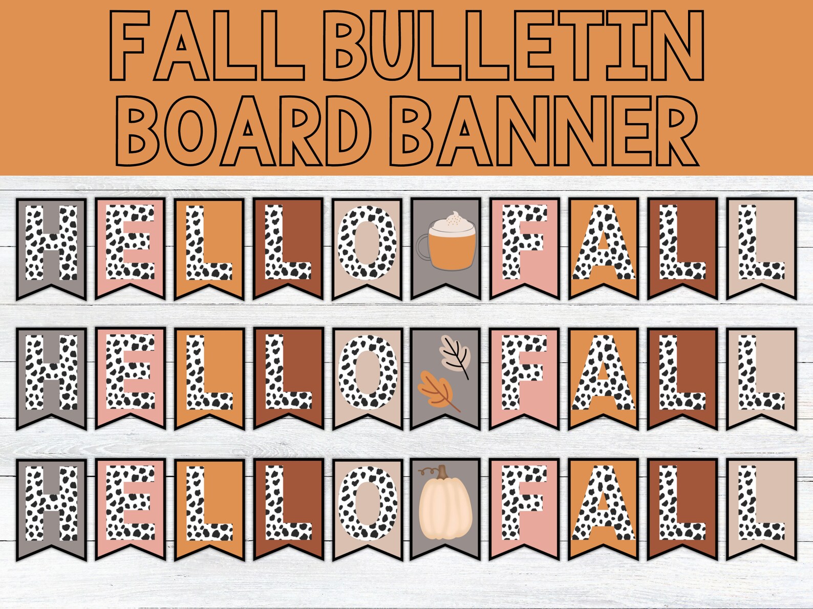 Hello Fall Classroom Banner Bulletin Board Banner Classroom - Etsy