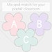 Daisy Alphabet Posters for Pastel Classroom Decor, Daisy ABC Signs for ...