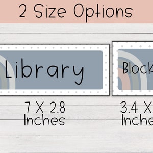 Center Signs | Boho Rainbow Center Signs, Printable Center Posters ...