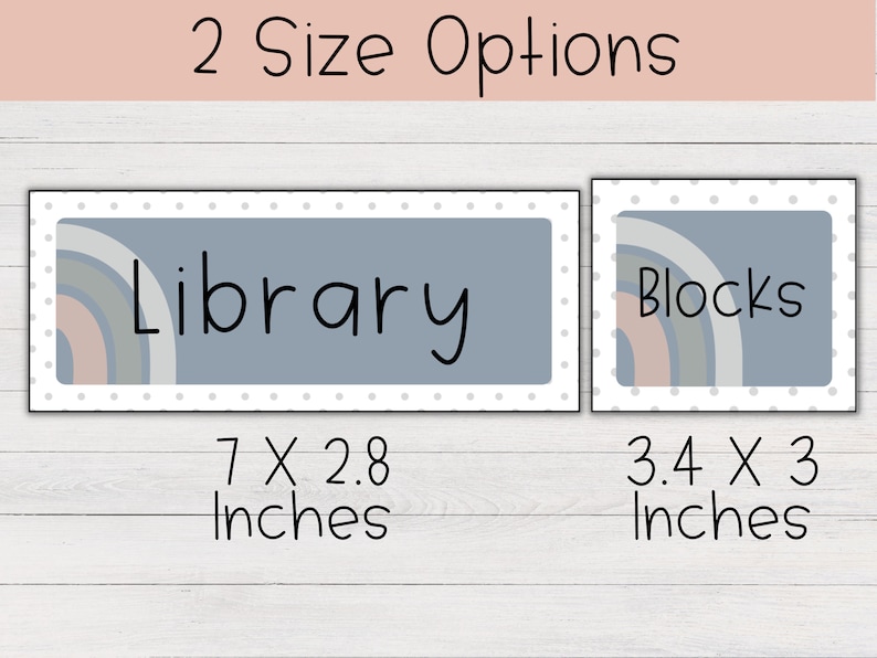 Center Signs Boho Rainbow Center Signs Printable Center - Etsy