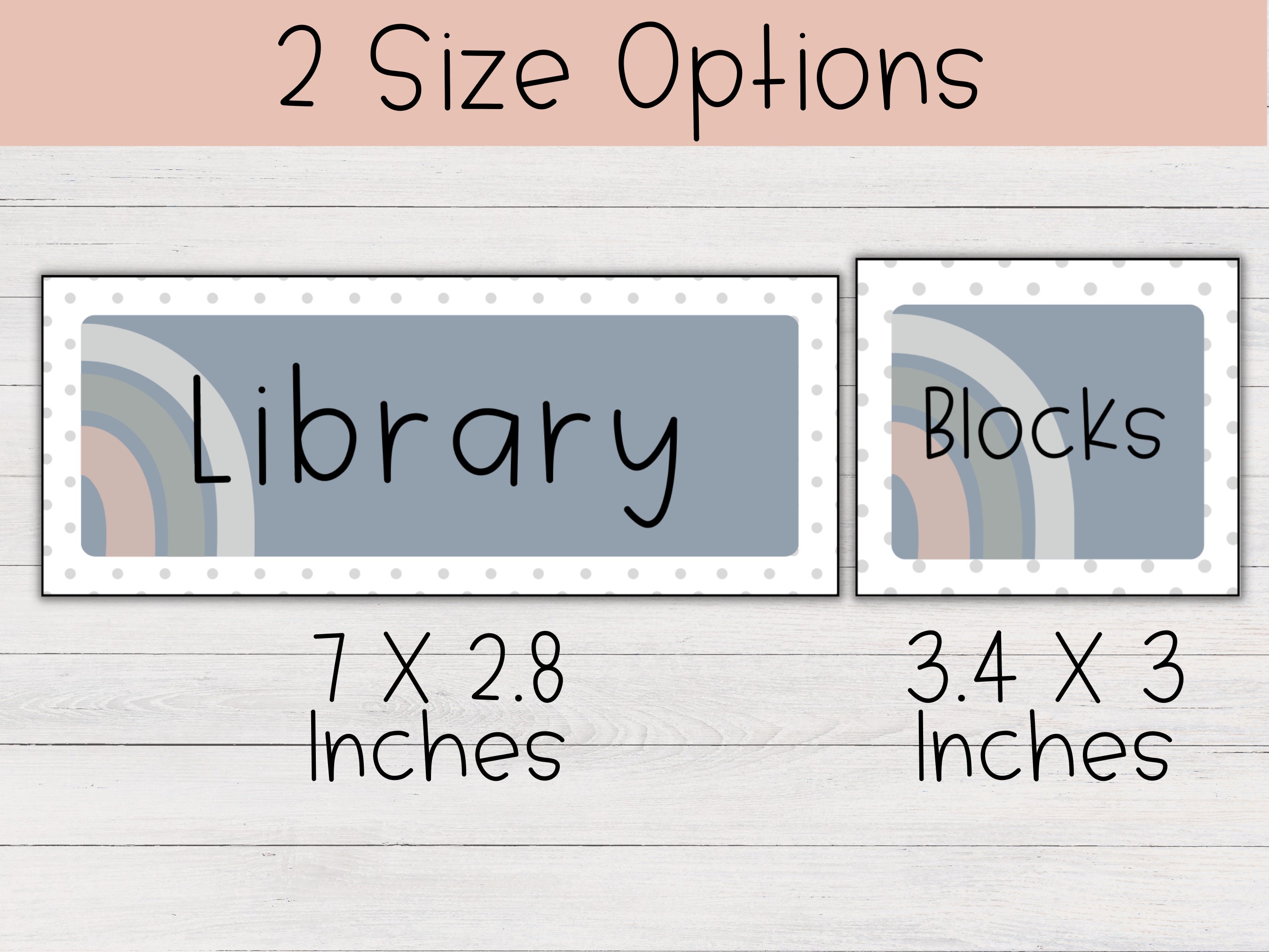 Center Signs | Boho Rainbow Center Signs, Printable Center Posters ...