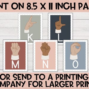 American Sign Language ABC Posters | ASL Posters, Boho Rainbow ASL ...