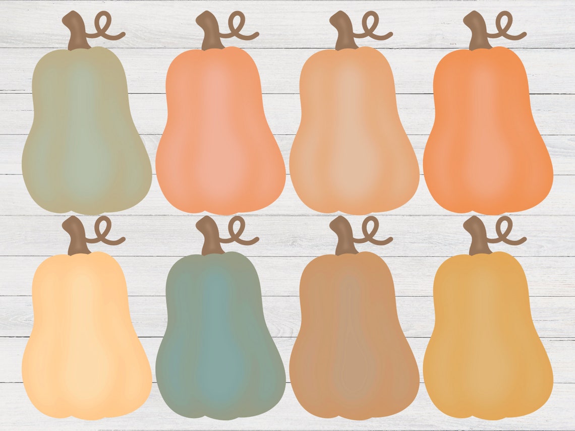 Rustic Pumpkin Clipart Fall Clipart Thanksgiving Clipart - Etsy