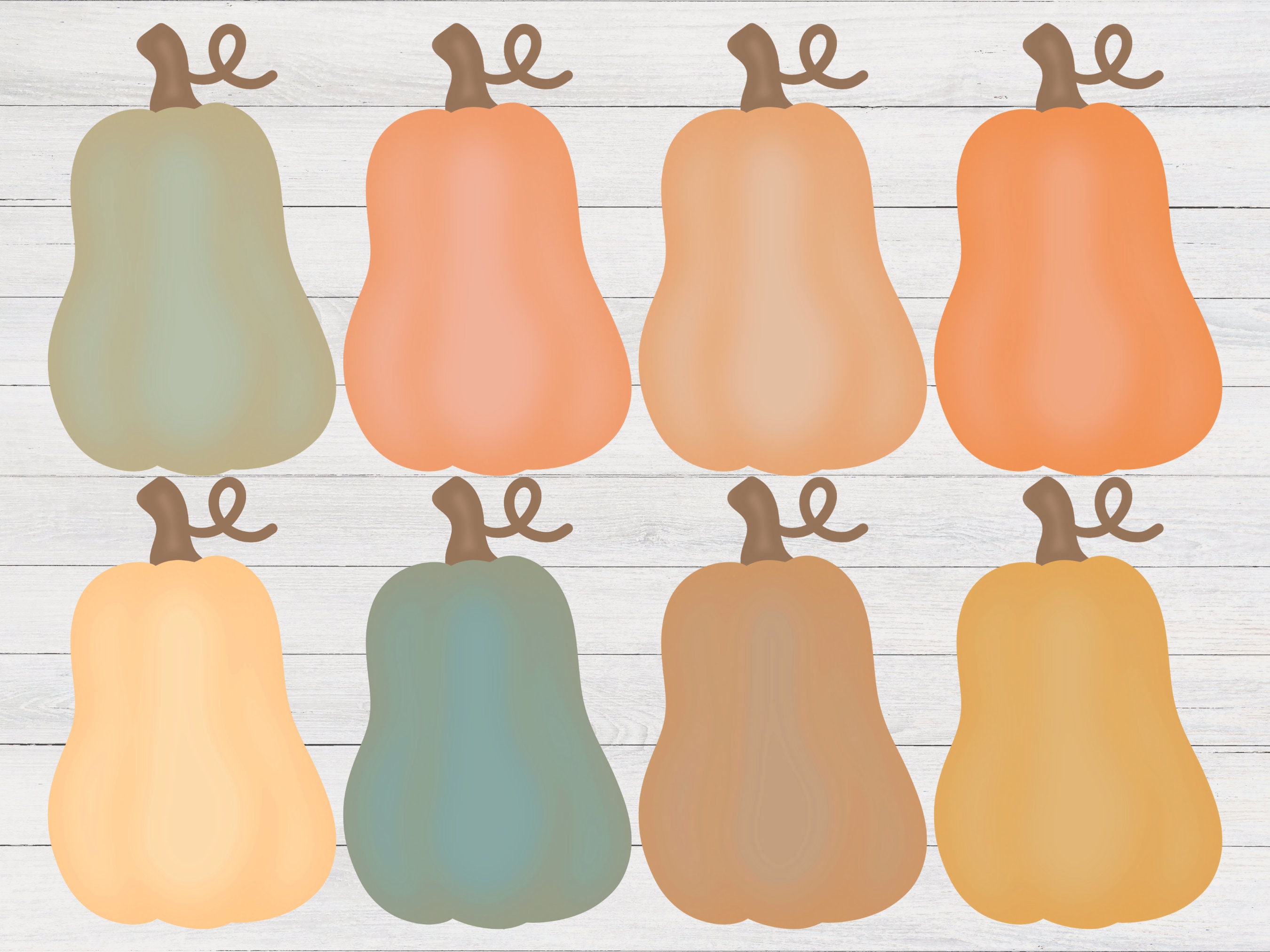 Rustic Pumpkin Clipart Fall Clipart Thanksgiving Clipart - Etsy