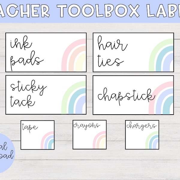 Teacher Toolbox - Etsy