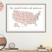 United States of America Map | Boho Rainbow, Printable Map, United ...