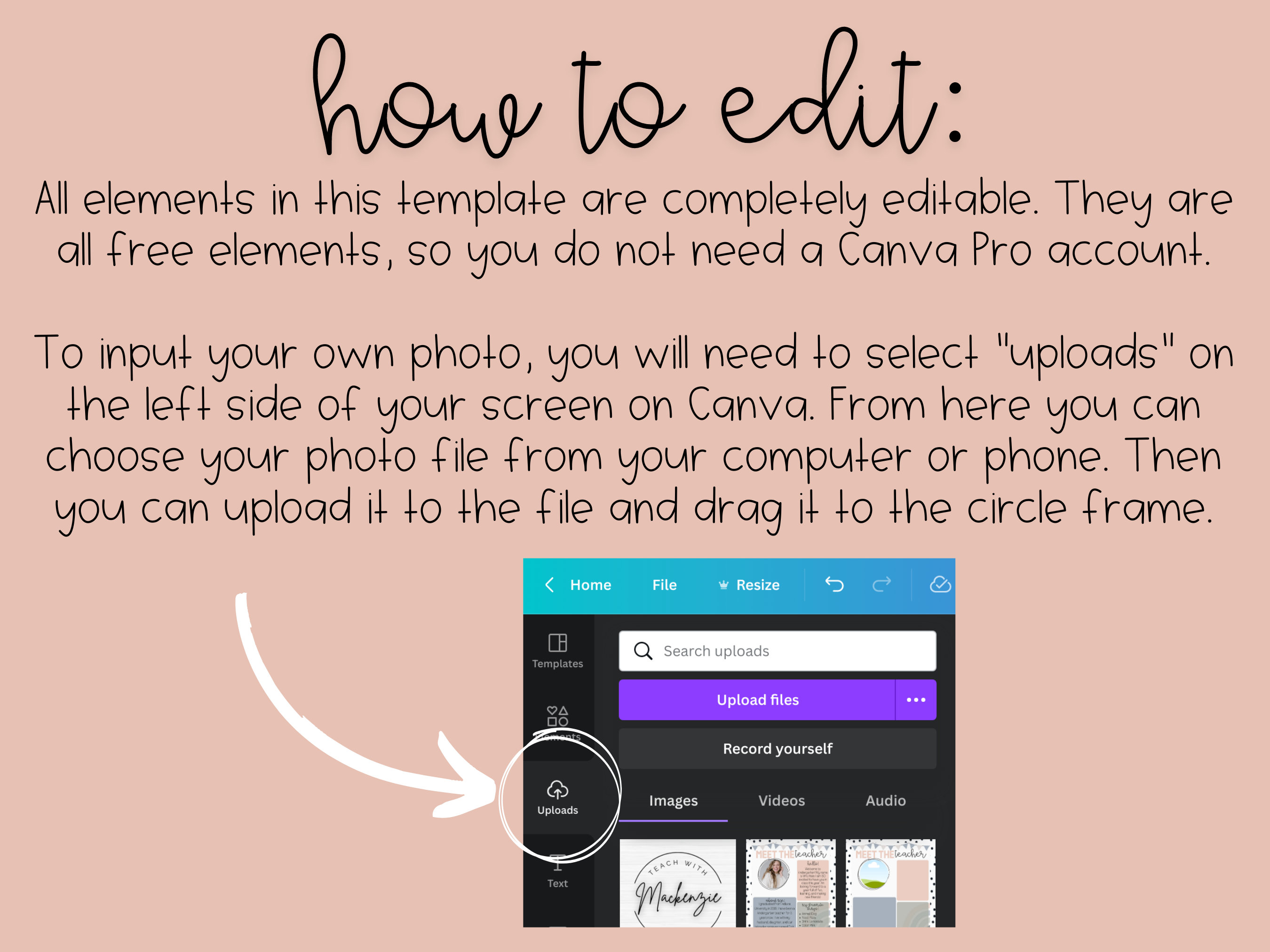 Editable Meet the Teacher Template Boho Rainbow Back to - Etsy