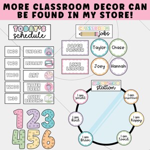 Editable Rolling Cart Labels for Pastel Rainbow Classroom | Editable ...