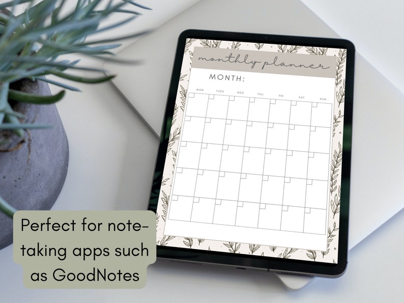 Digital Teacher Planner | Greenery Planner, Printable Teacher Planner ...