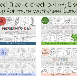 Four Seasons Worksheet Bundle for Preschool and Kindergarten ...