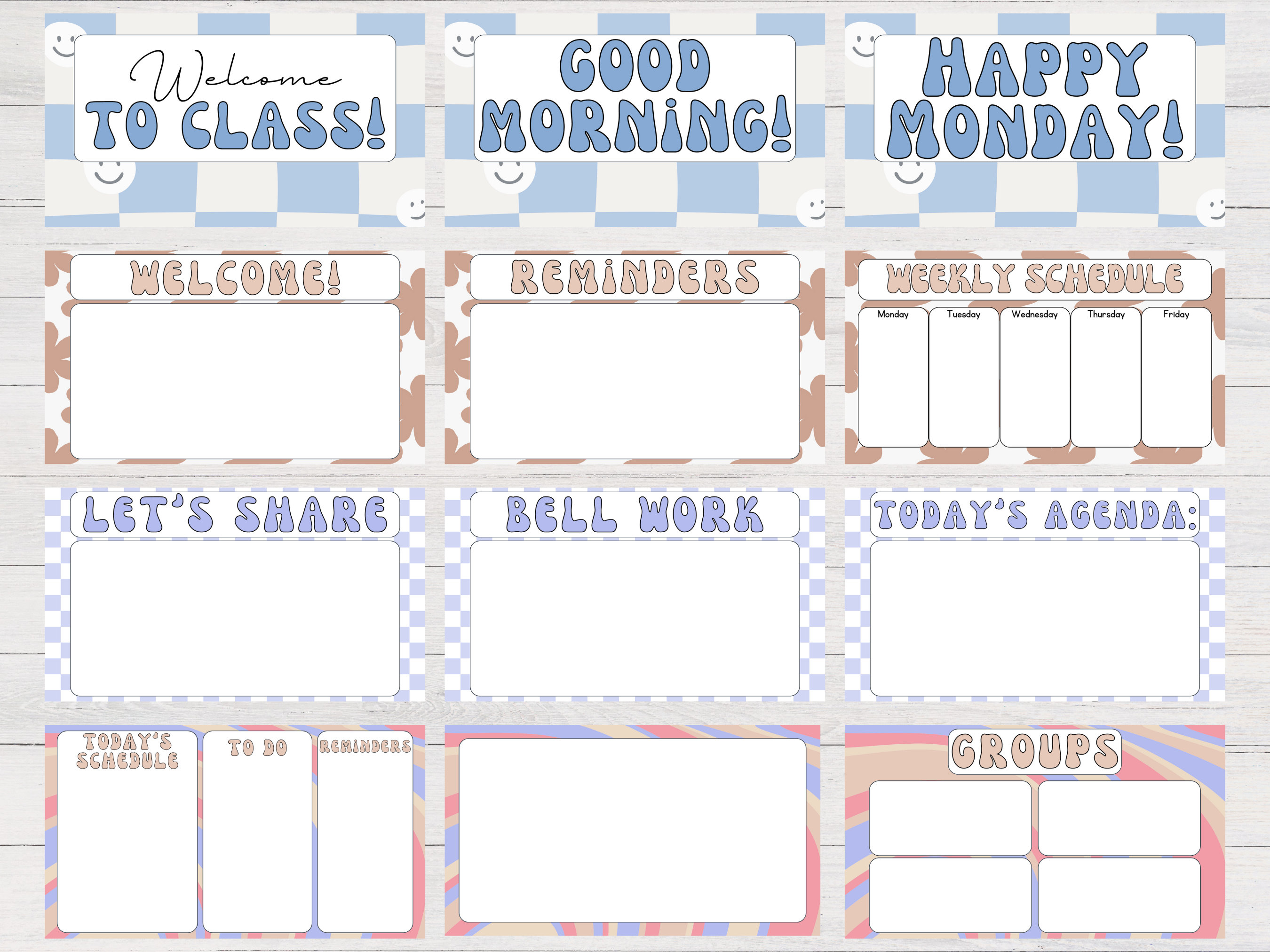 Retro Slides Templates Editable Slides Template Powerpoint - Etsy