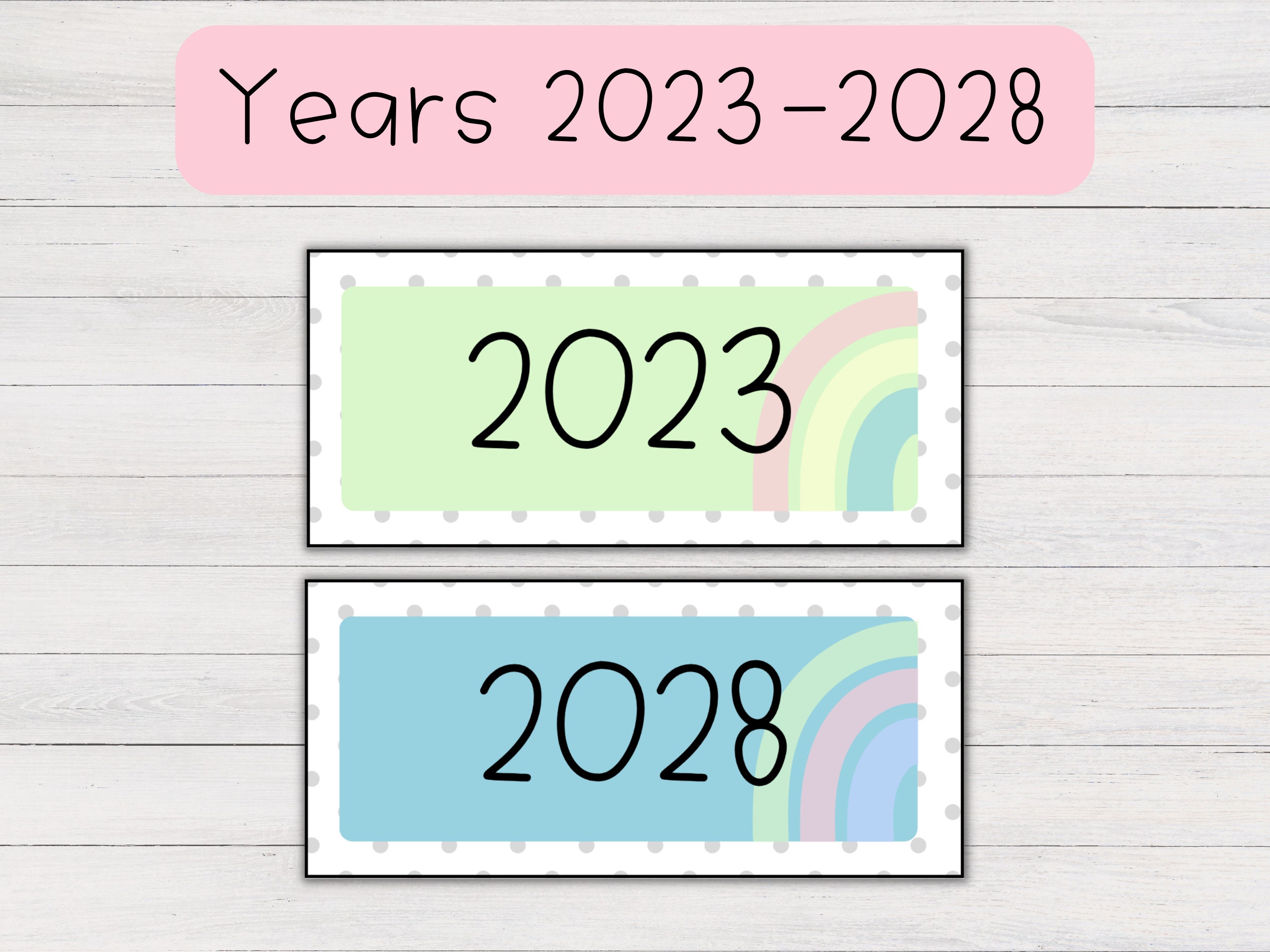 Pastel Rainbow Flip Calendar Cards Pocket Chart Cards, Classroom ...